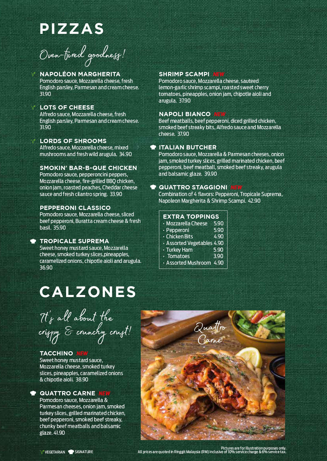 Menu | Italiannies