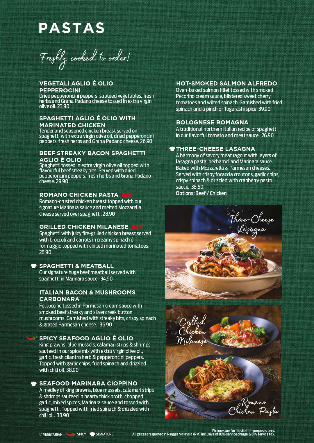Menu | Italiannies