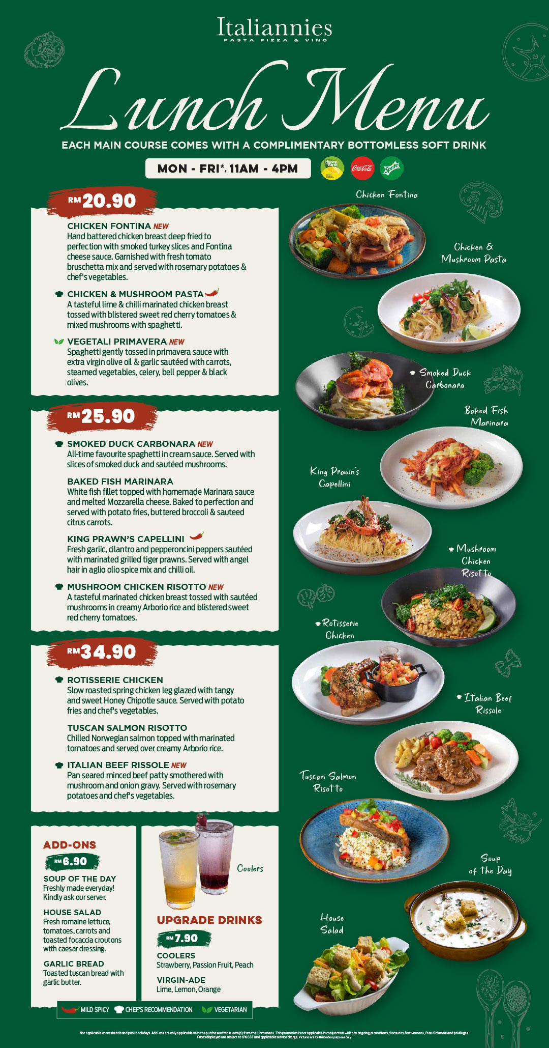 Menu | Italiannies Central i-City