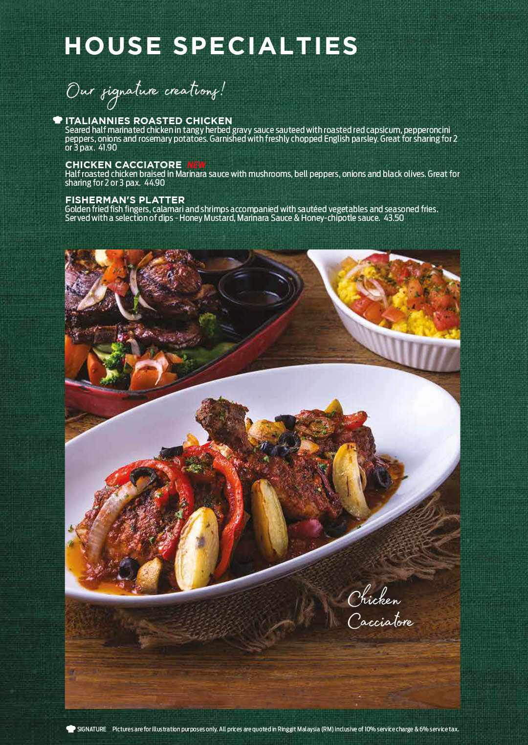 Menu | Italiannies Central i-City