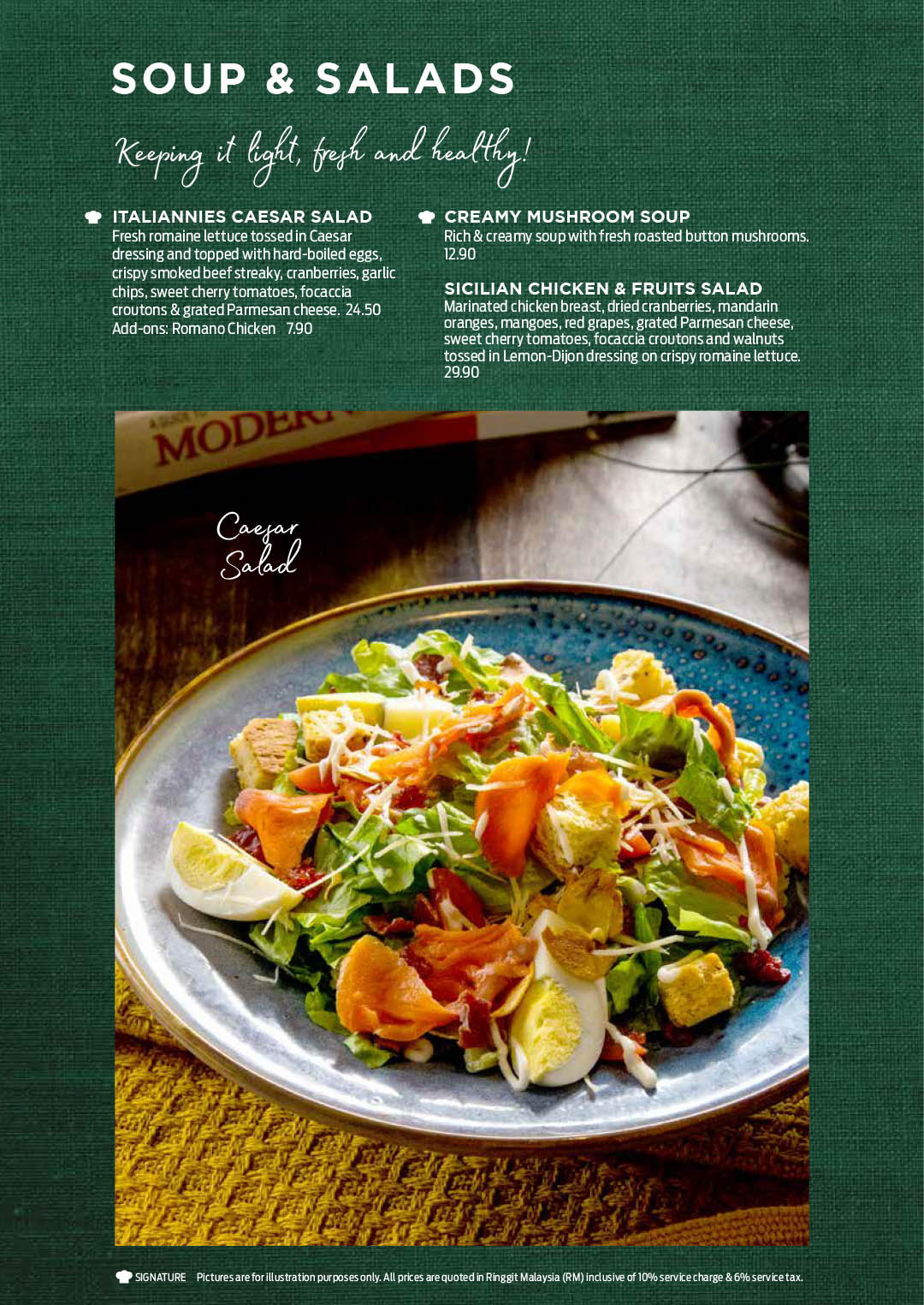 Menu | Italiannies Central i-City