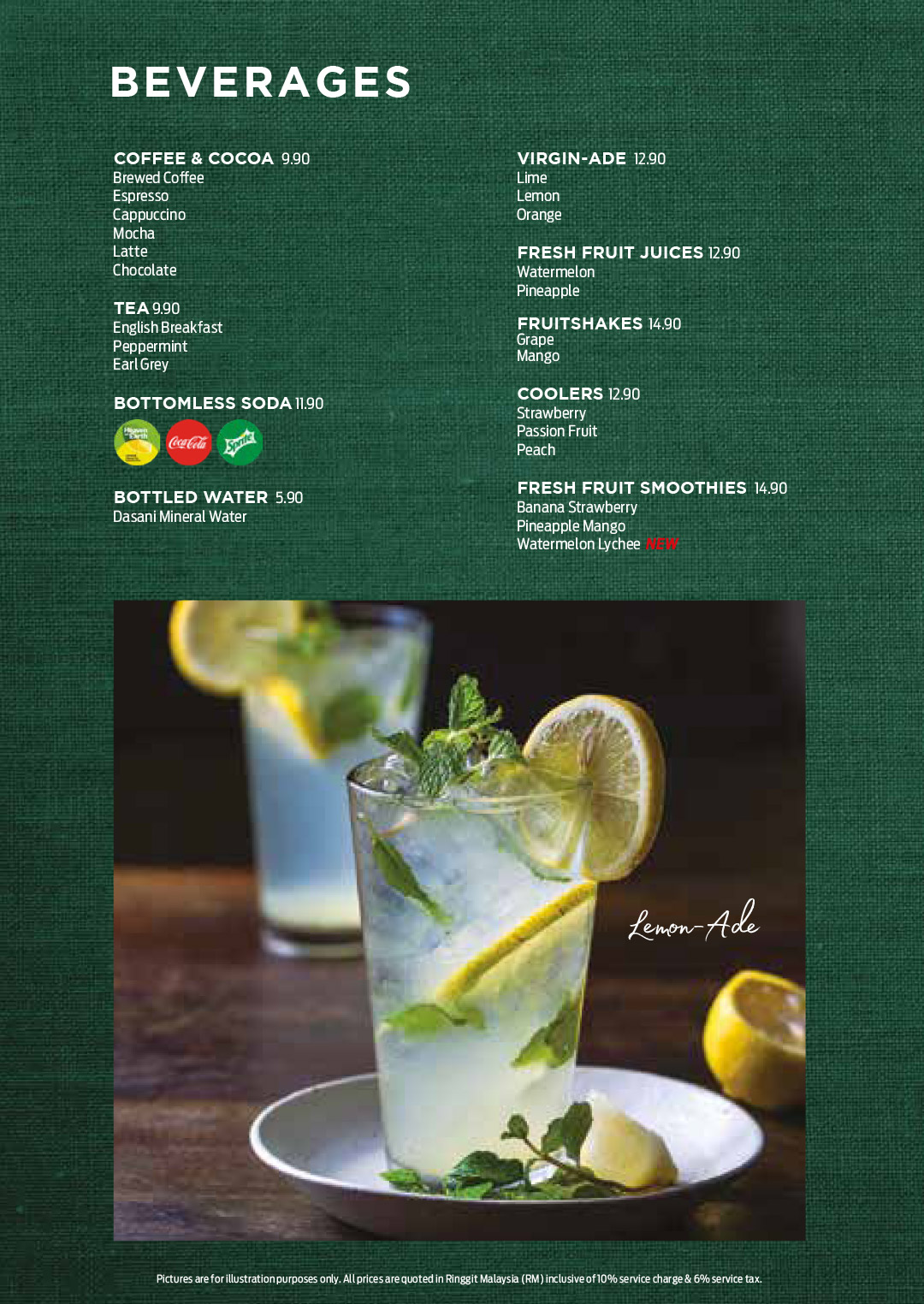 Menu | Italiannies Central i-City