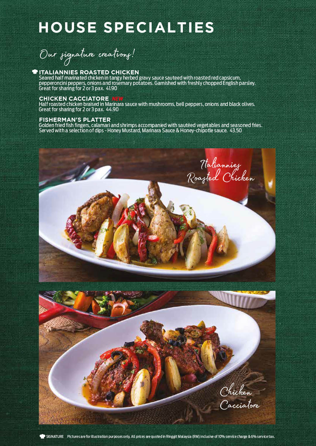 Menu | Italiannies Central i-City